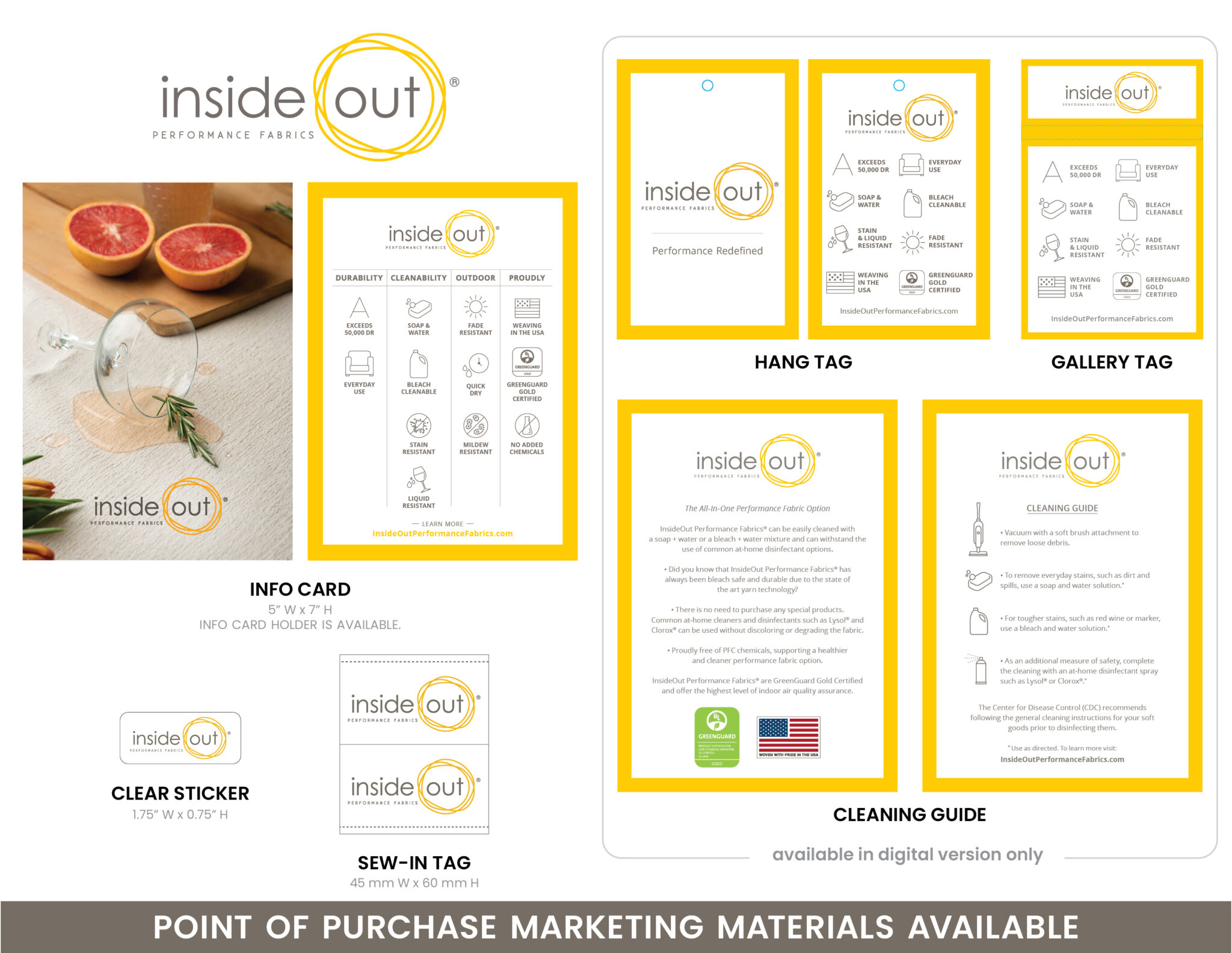 Complimentary Marketing Materials | InsideOut Performance Fabrics®